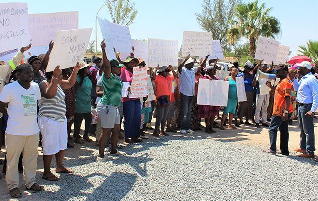 Arandis residents protest - The Namibian