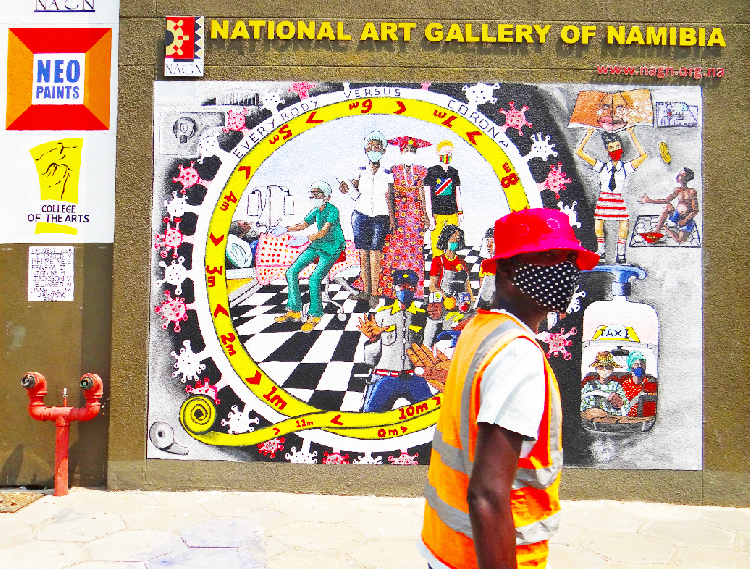 New NAGN mural considers Covid-19 - The Namibian