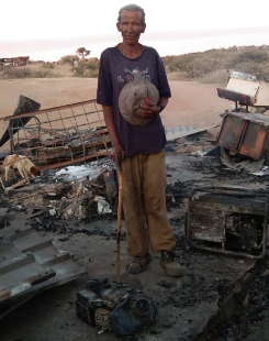 Fire leaves grandfather homeless - The Namibian