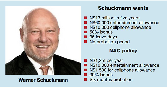 New NAC boss wants N$2,6m - The Namibian
