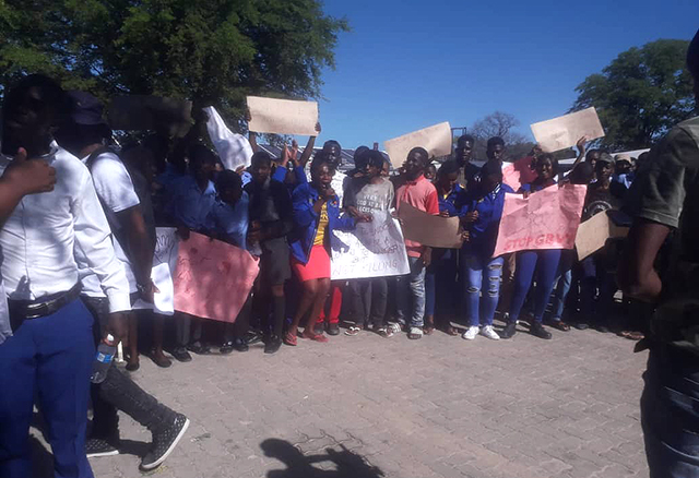 Zambezi youth demonstrates against gender-based violence - The Namibian