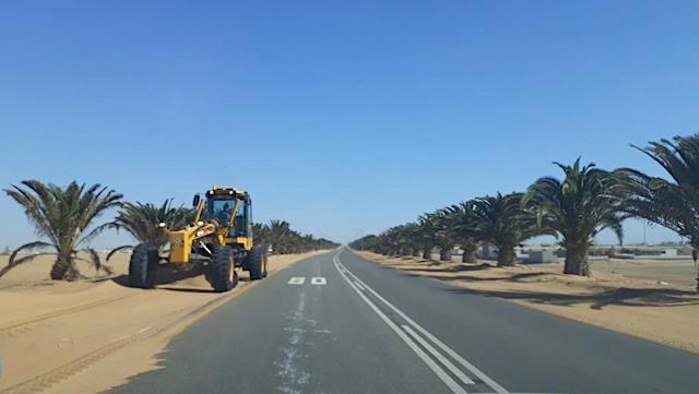 Residents clean sand piles - The Namibian