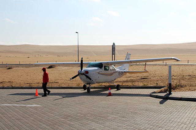 Cessna lands on its belly at Eros Airport - The Namibian