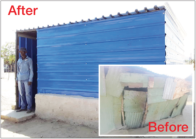 Church choir gives destitute man gift of shelter - The Namibian