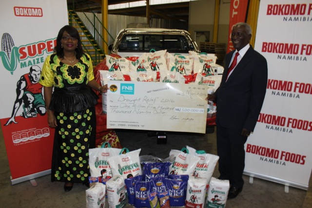 Indongo donates N$1,5m for drought relief - The Namibian