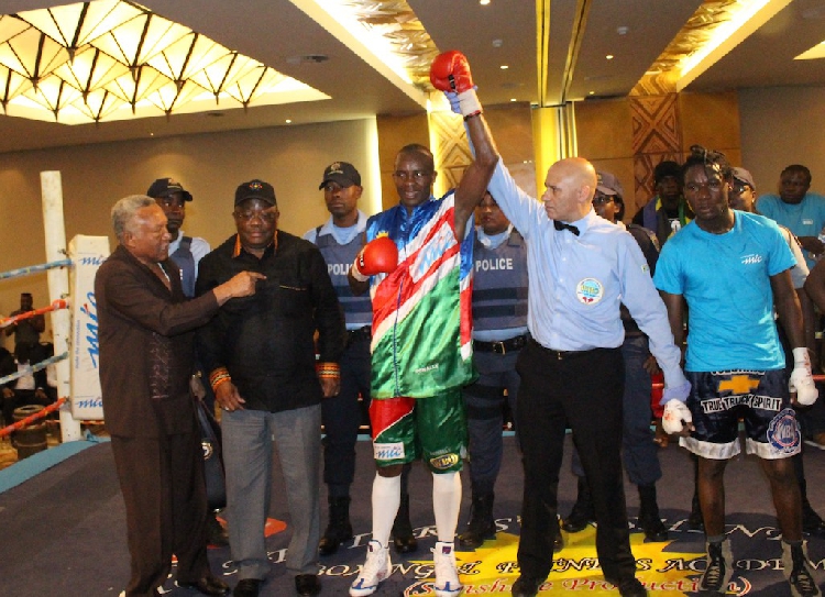 Indongo successfully defends WBO title - The Namibian