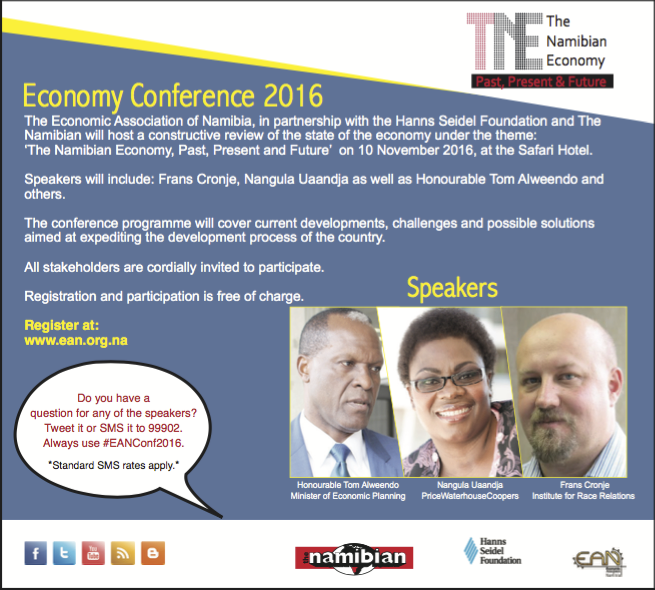 State of the economy conference today - The Namibian