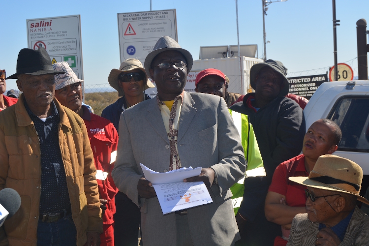 Nama leaders back Salini strike - The Namibian