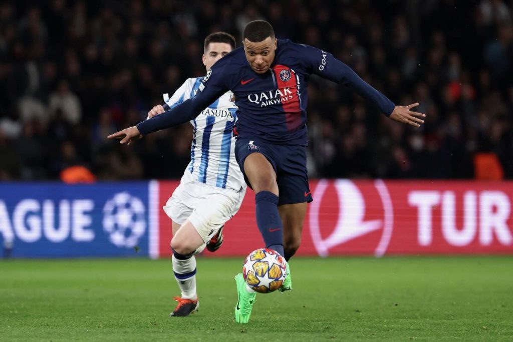 Mbappe scores as PSG take control of Real Sociedad Champions League tie ...