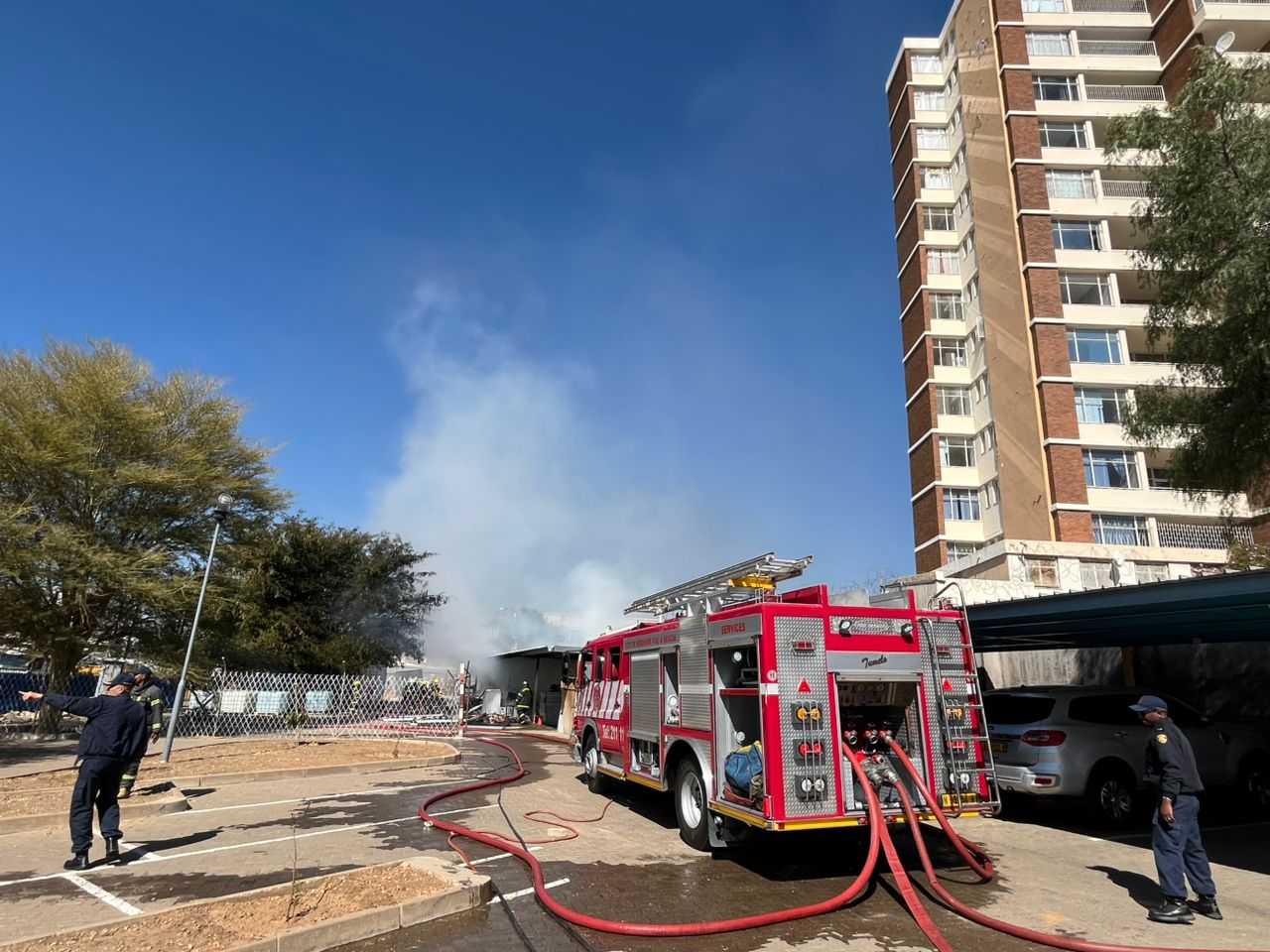 Fire breaks out at Nust - Top Story 1 - The Namibian
