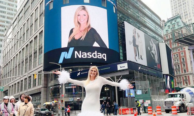 Michelle McLean featured on Nasdaq billboard in New York - Lifestyle ...