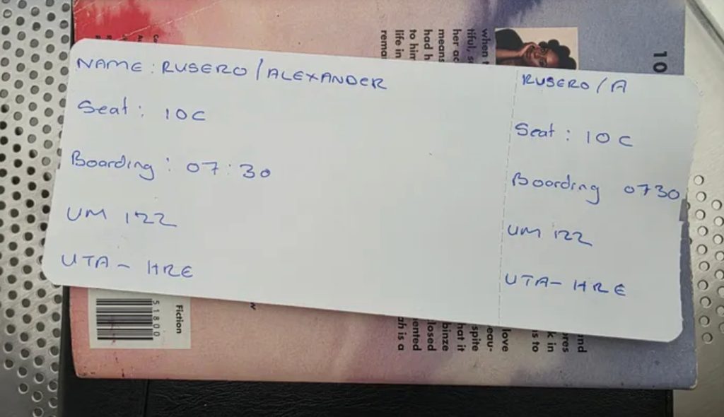 Air Zimbabwe’s handwritten boarding passes spark fun and security ...